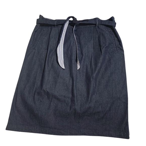 Laura Scott | Skirts | Laura Scott Denim Pleated Skirt | Poshmark